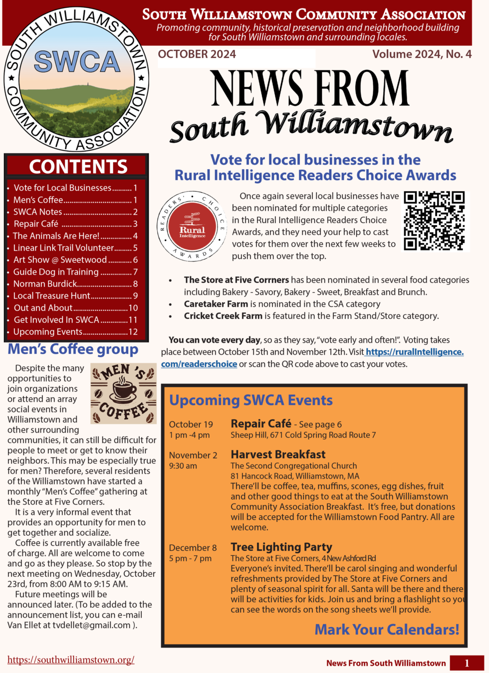 The Fall Edition of the South Williamstown Community Association ...